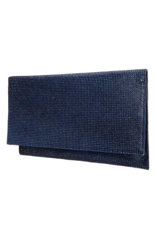 Nina Crystal Clutch - Navy