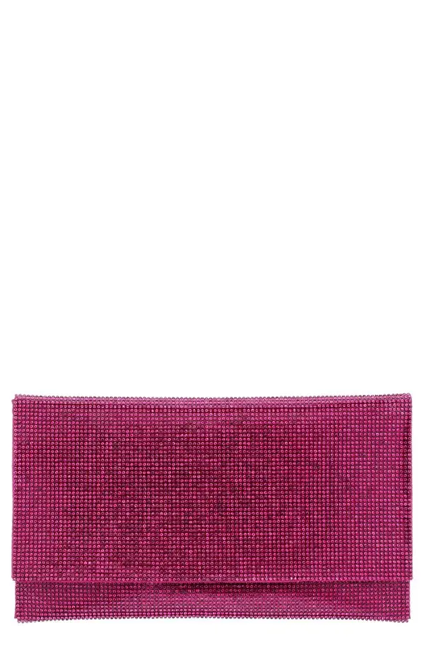Nina Crystal Clutch - Wine