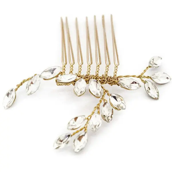 Brides & Hairpins Nicoletta Crystal Comb - Gold