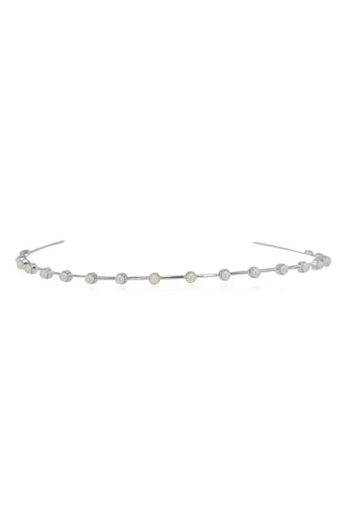 Brides & Hairpins Jayla Imitation Pearl Headband - Silver