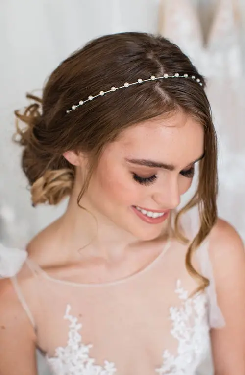Brides & Hairpins Jayla Imitation Pearl Headband - Silver