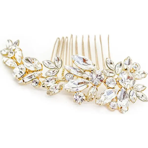 Brides & Hairpins Swarovski Crystal Cameo Comb - Gold