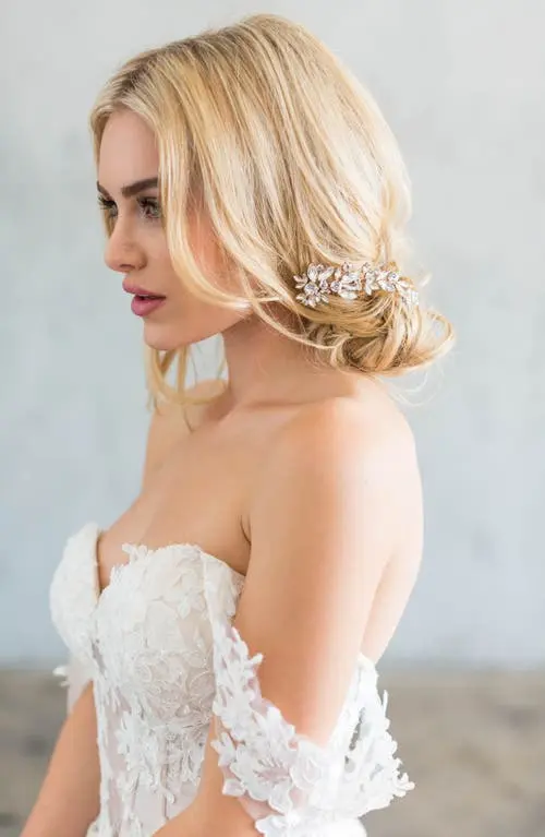 Brides & Hairpins Swarovski Crystal Cameo Comb - Silver