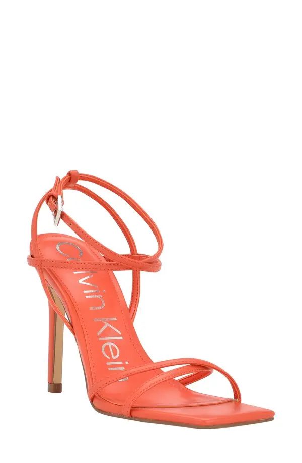Calvin Klein Tegin Strappy Sandals - Orange 800