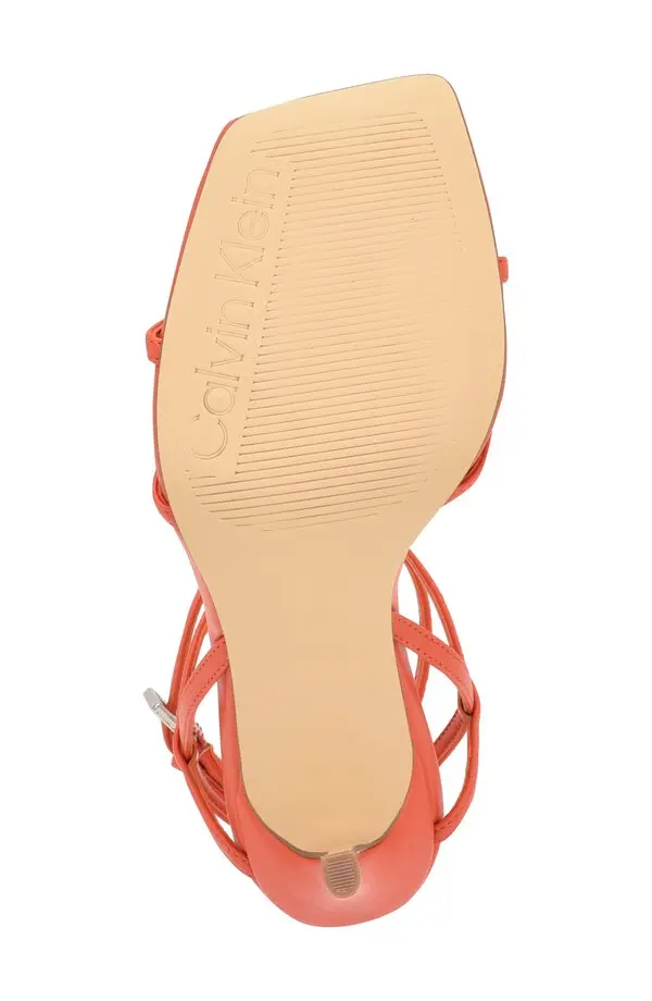 Calvin Klein Tegin Strappy Sandals - Orange 800