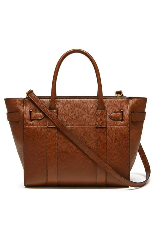 Mulberry Small Zipped Bayswater Leather Satchel - Oak
