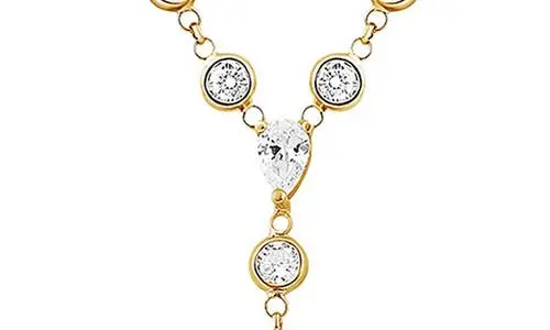 SHYMI Cubic Zirconia Bezel Y-necklace