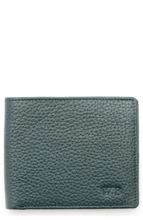 ROYCE NEW YORK Rfid Leather Bifold Wallet - Dark Green