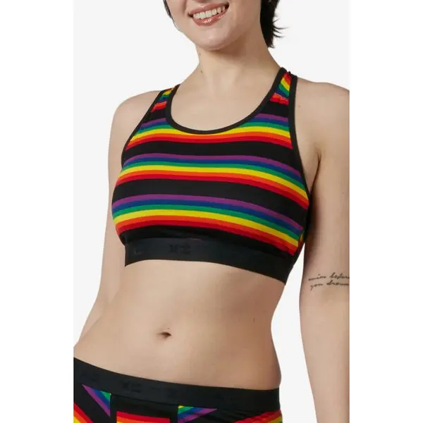 TOMBOYX Racerback Soft Bra - Stripe Unbound
