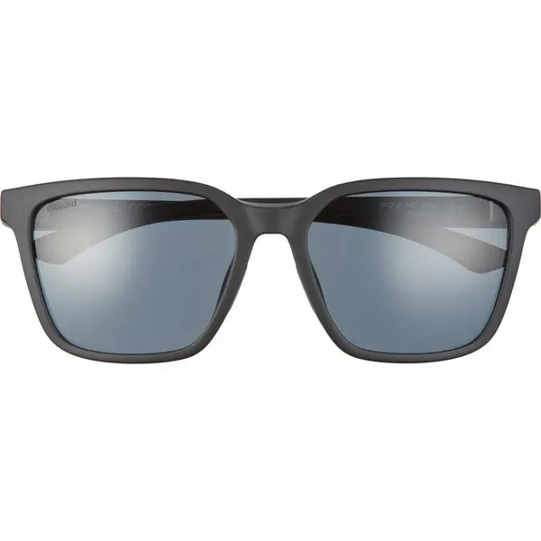 SMITH Shoutout Core 57mm Polarized Sunglasses - Matte Black/polar Gray Green