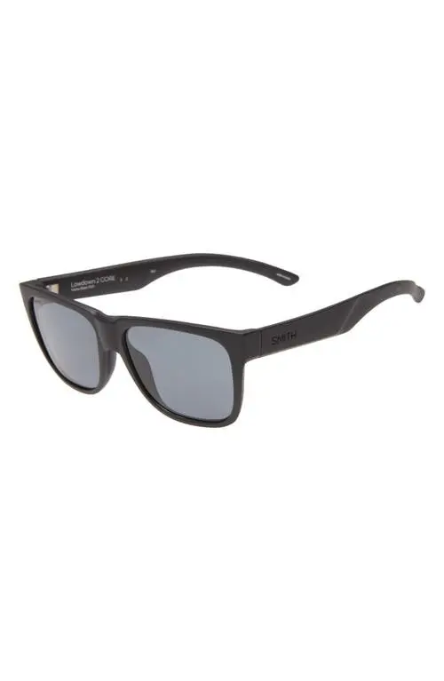 SMITH Lowdown 2 Core 55mm Sunglasses - Matte Black/polar Gray Green