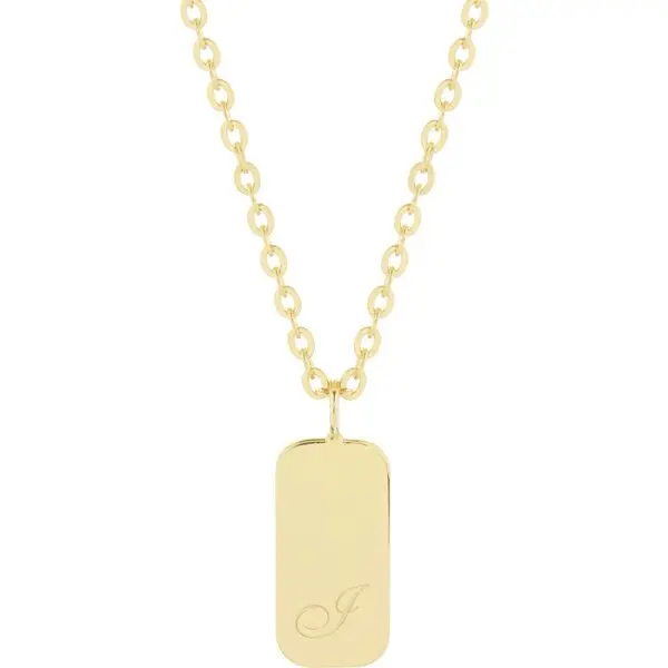 BROOK & YORK Sloan Initial Pendant Necklace - Gold I
