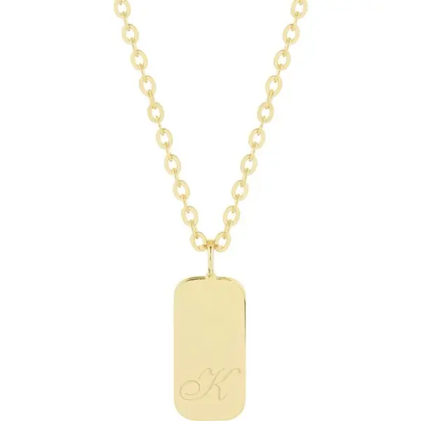 BROOK & YORK Sloan Initial Pendant Necklace - Gold K