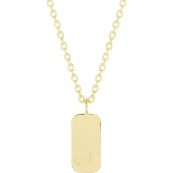 BROOK & YORK Sloan Initial Pendant Necklace - Gold N