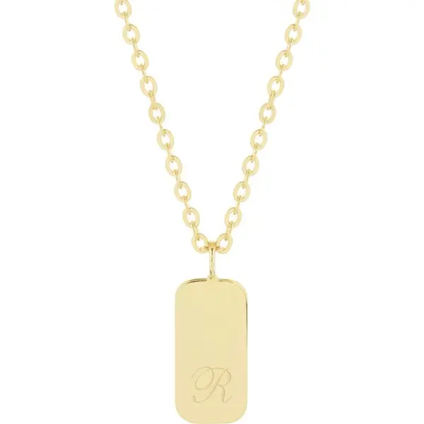 BROOK & YORK Sloan Initial Pendant Necklace - Gold R