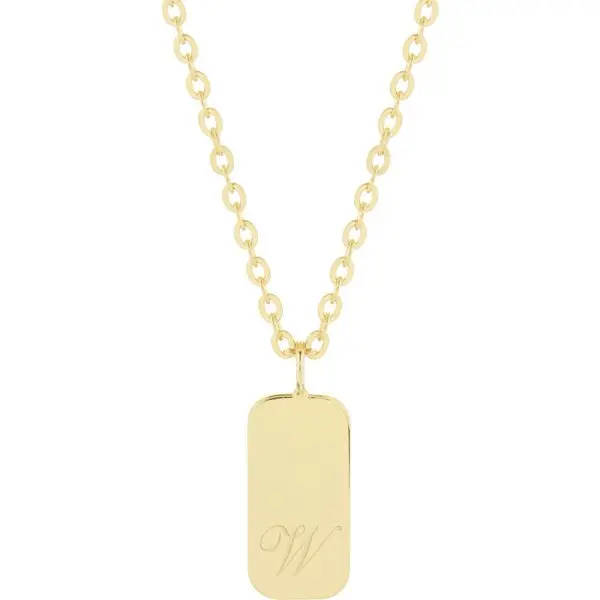 BROOK & YORK Sloan Initial Pendant Necklace - Gold W