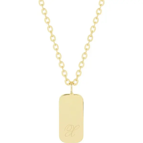BROOK & YORK Sloan Initial Pendant Necklace - Gold X