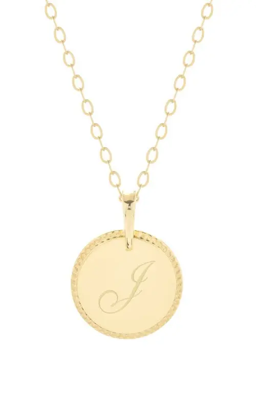 BROOK & YORK Milia Initial Pendant Necklace - Gold J