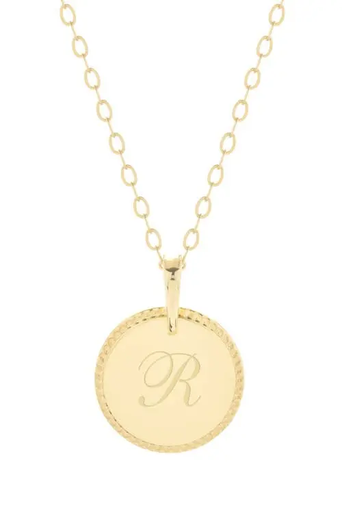 BROOK & YORK Milia Initial Pendant Necklace - Gold R