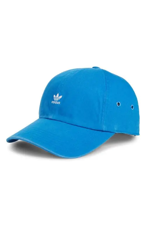 Adidas Originals By Alexander Wang Mini Trefoil Relaxed Strap Back Cap - Bluebird