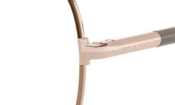 Prada 54mm Rectangle Optical Glasses - Brown/ Beige