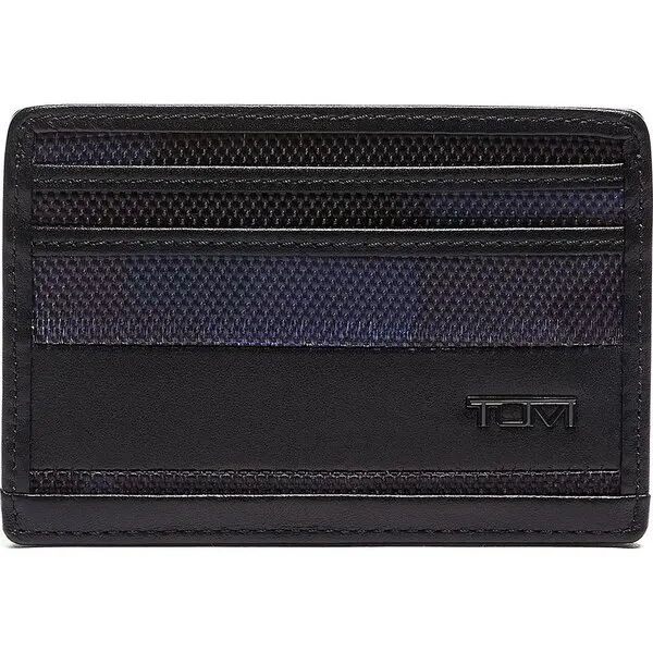 Tumi Alpha Slim Card Case - Navy Camo/black