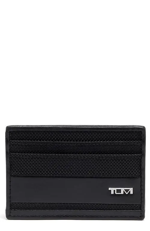 Tumi Slim Leather Card Case - Black