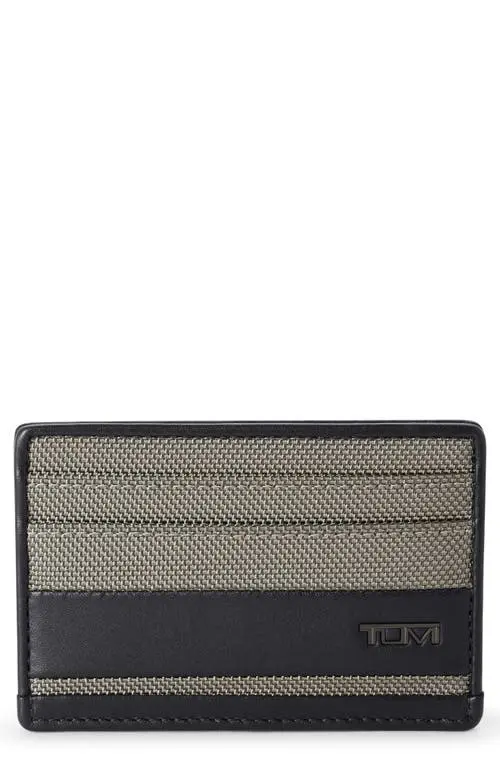 Tumi Alpha Slim Nylon Card Case - Grey Alloy