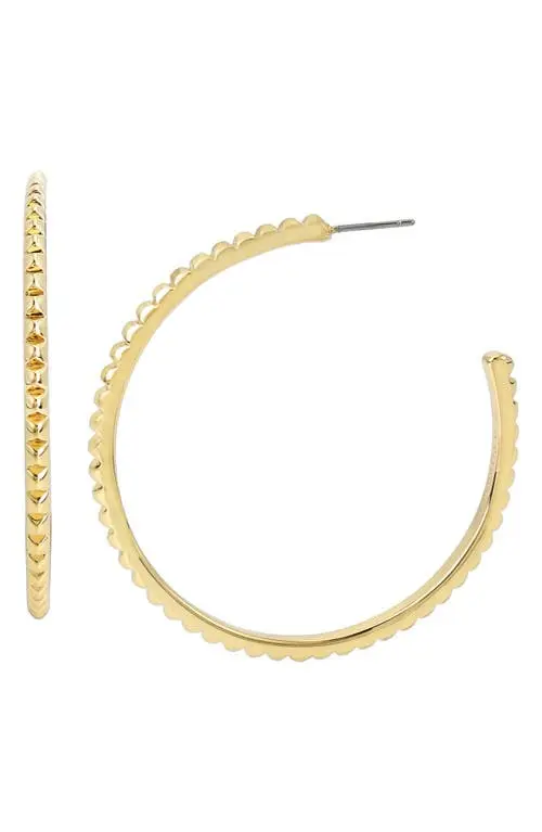 ALLSAINTS Studded Hoop Earrings - Gold