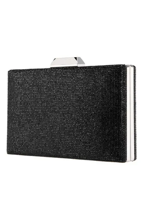 Nina Desyre Crystal Minaudière - Black