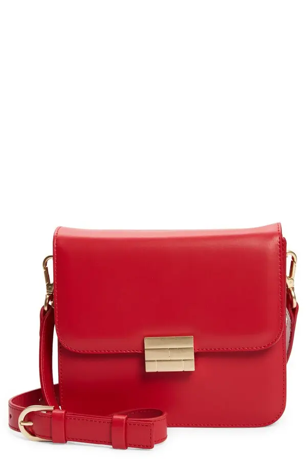 FRAME Signature Mini Leather Crossbody Bag