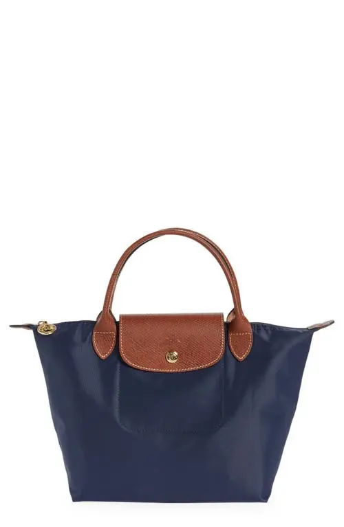 Longchamp Small Le Pliage Original Top Handle Bag - Navy