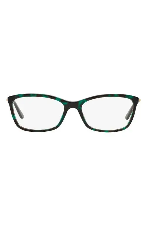 Versace 54mm Eyeglasses - Green Havana