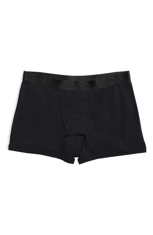 TOMBOYX First Line Stretch Cotton Period 4.5-inch Trunks - Black/ Black