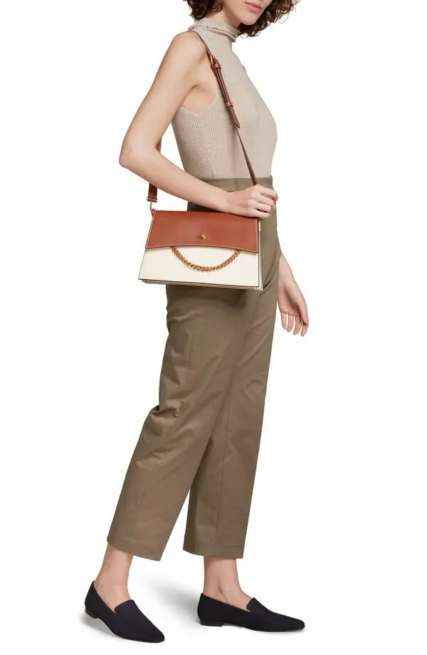 METIER The Roma Colorblock Leather Shoulder Bag