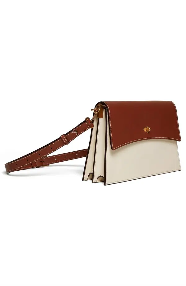 METIER The Roma Colorblock Leather Shoulder Bag