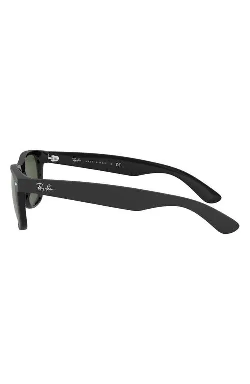 Ray-ban 55mm Rectangular Wayfarer Sunglasses - Black Rubber