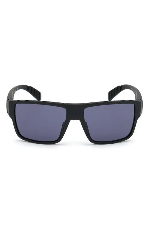 Adidas 57mm Rectangular Sunglasses - Black/smoke Lens Kolor Up Tm