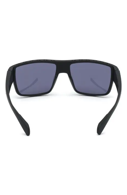 Adidas 57mm Rectangular Sunglasses - Black/smoke Lens Kolor Up Tm