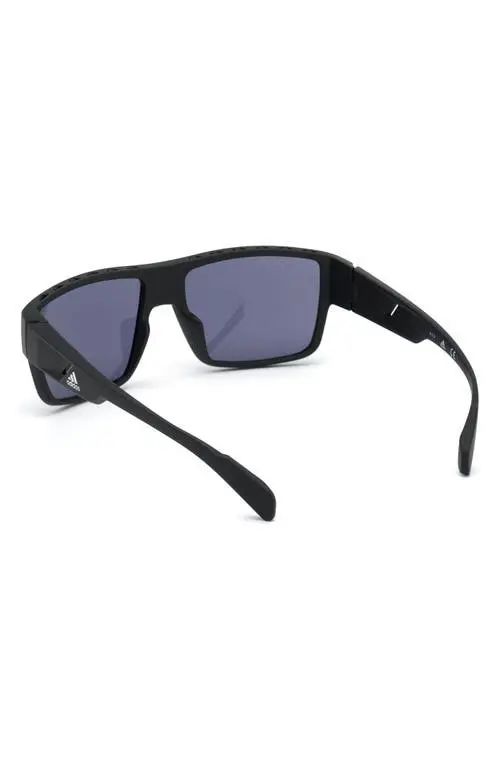 Adidas 57mm Rectangular Sunglasses - Black/smoke Lens Kolor Up Tm