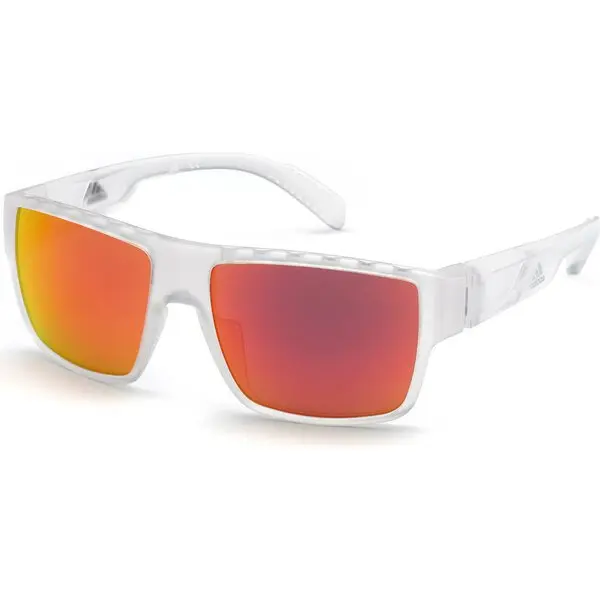 Adidas 57mm Rectangular Sunglasses - Whto/brnmr