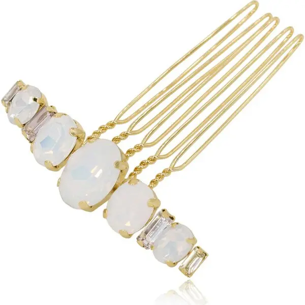 Brides & Hairpins Elula Opal Comb - Gold