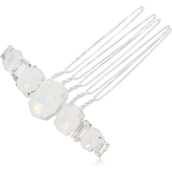 Brides & Hairpins Elula Opal Comb - Silver