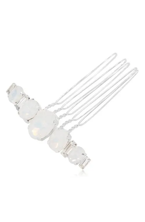 Brides & Hairpins Elula Opal Comb - Silver