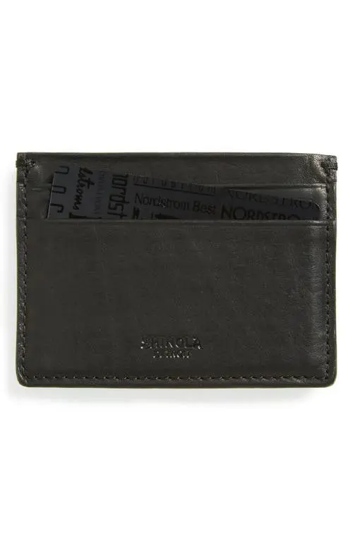 Shinola Leather Card Case - Black