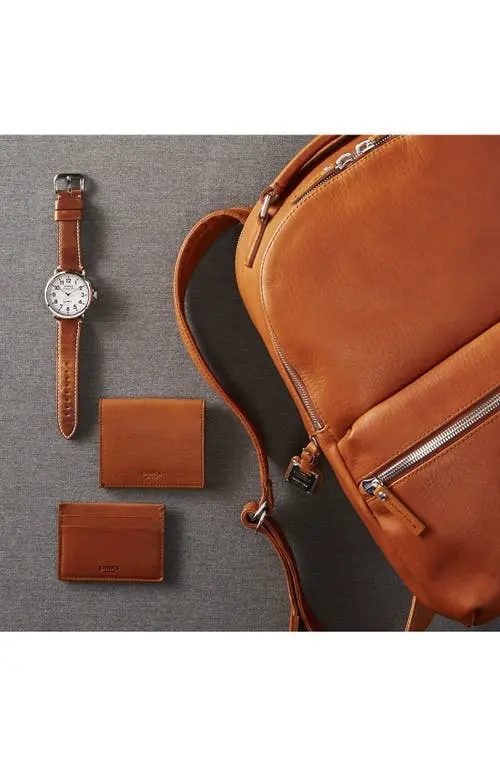 Shinola Leather Card Case - Tan