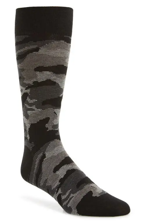 Cole Haan Camo Crew Socks - Black