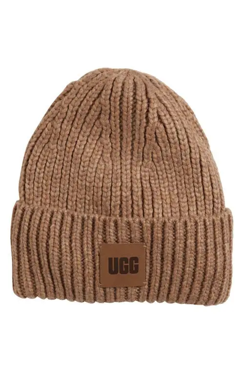 UGG Chunky Ribbed Beanie - Camel