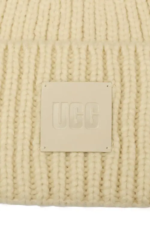 UGG Chunky Ribbed Beanie - Cream