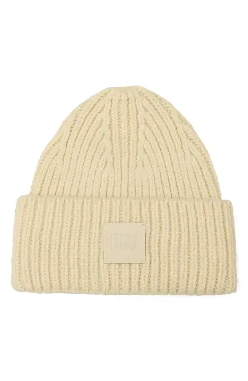 UGG Chunky Ribbed Beanie - Cream
